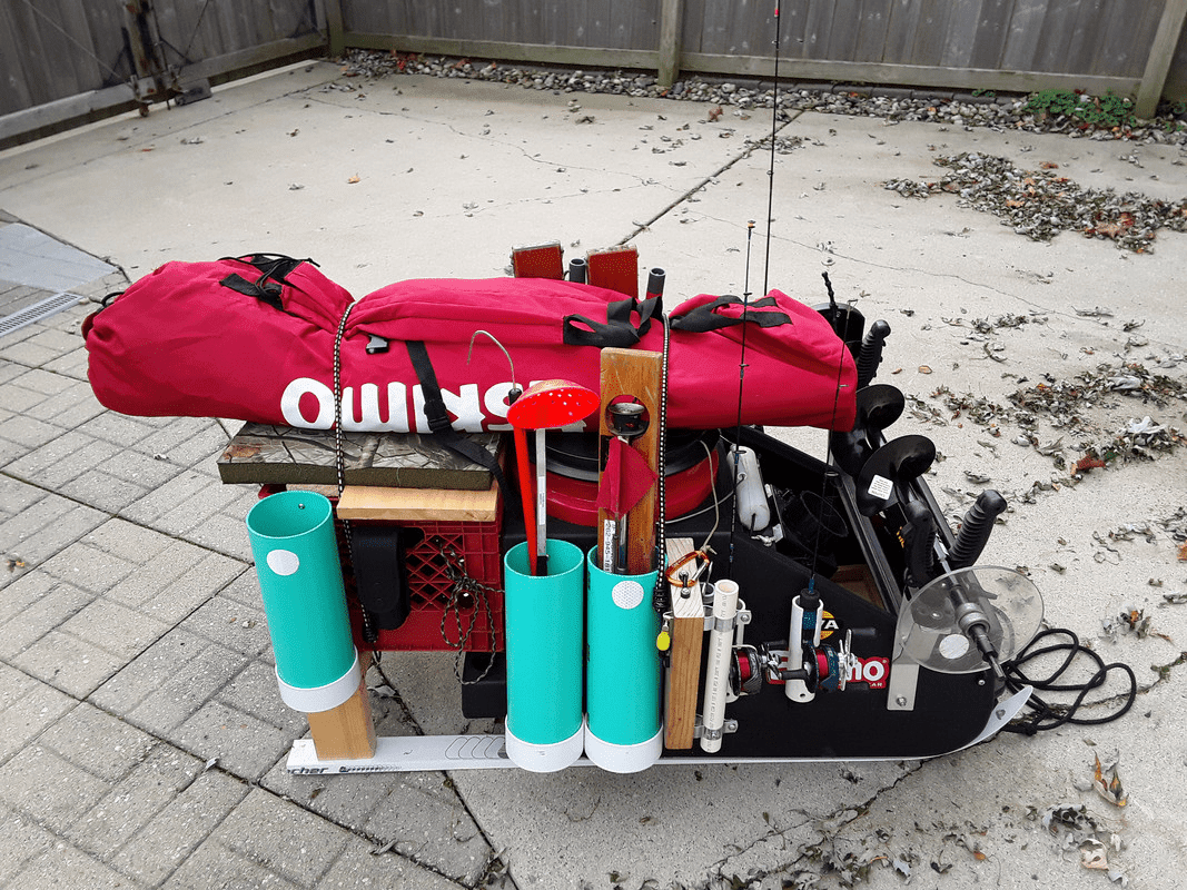 Ice Fishing Sled Ideas: Modifications to Improve Space, Organization ...